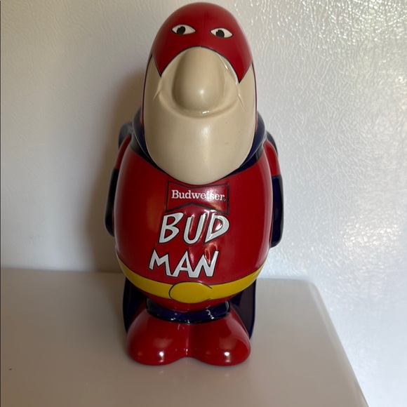 Budweiser | Other | Budweiser Bud Man Red And Blue Collectible Figure ...